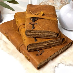 Personalized Vintage Genuine Leather Journal Leather Cord Coptic Bound ...