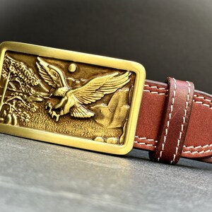 Eagle Western Belt Buckle for Men's Women's, Personalized Solid Brass ...