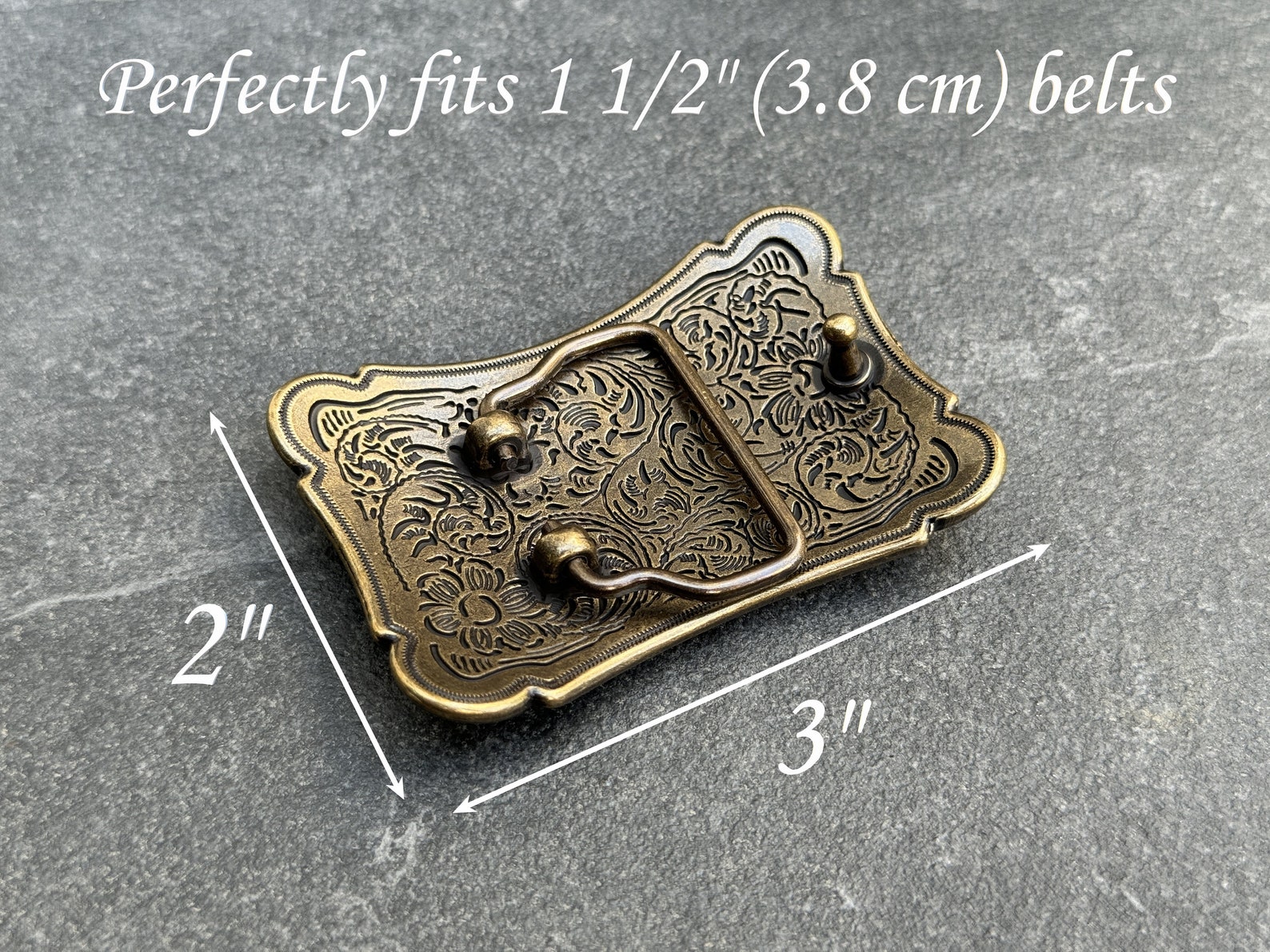 Western Floral Belt Buckle Men's and Women's Cowboy Cowgirl Buckles ...