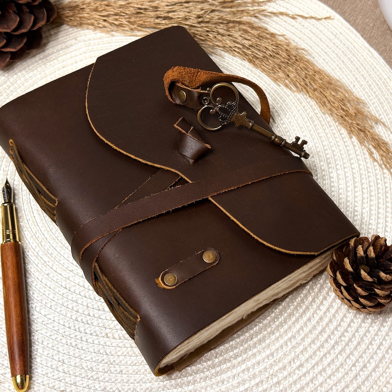 Leather Bound Notebook - Etsy