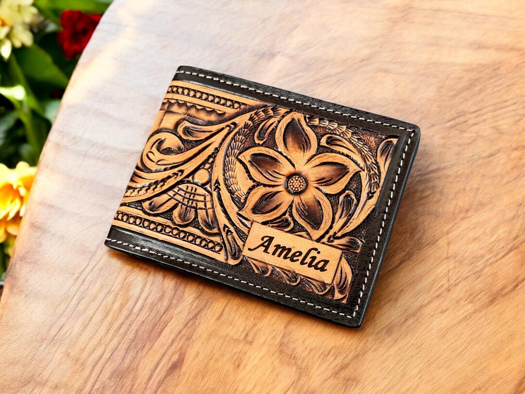 Western Wallet Handmade Leather Wallets Cowboy Wallet Casual Wallet ...