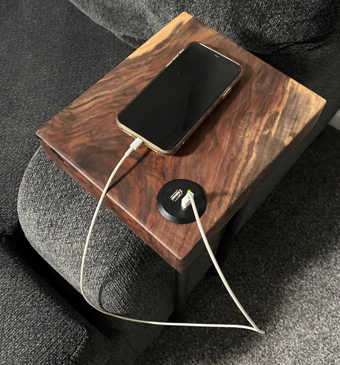 C Table With USB Charger Grommet // Sofa Table // Couch Table ...
