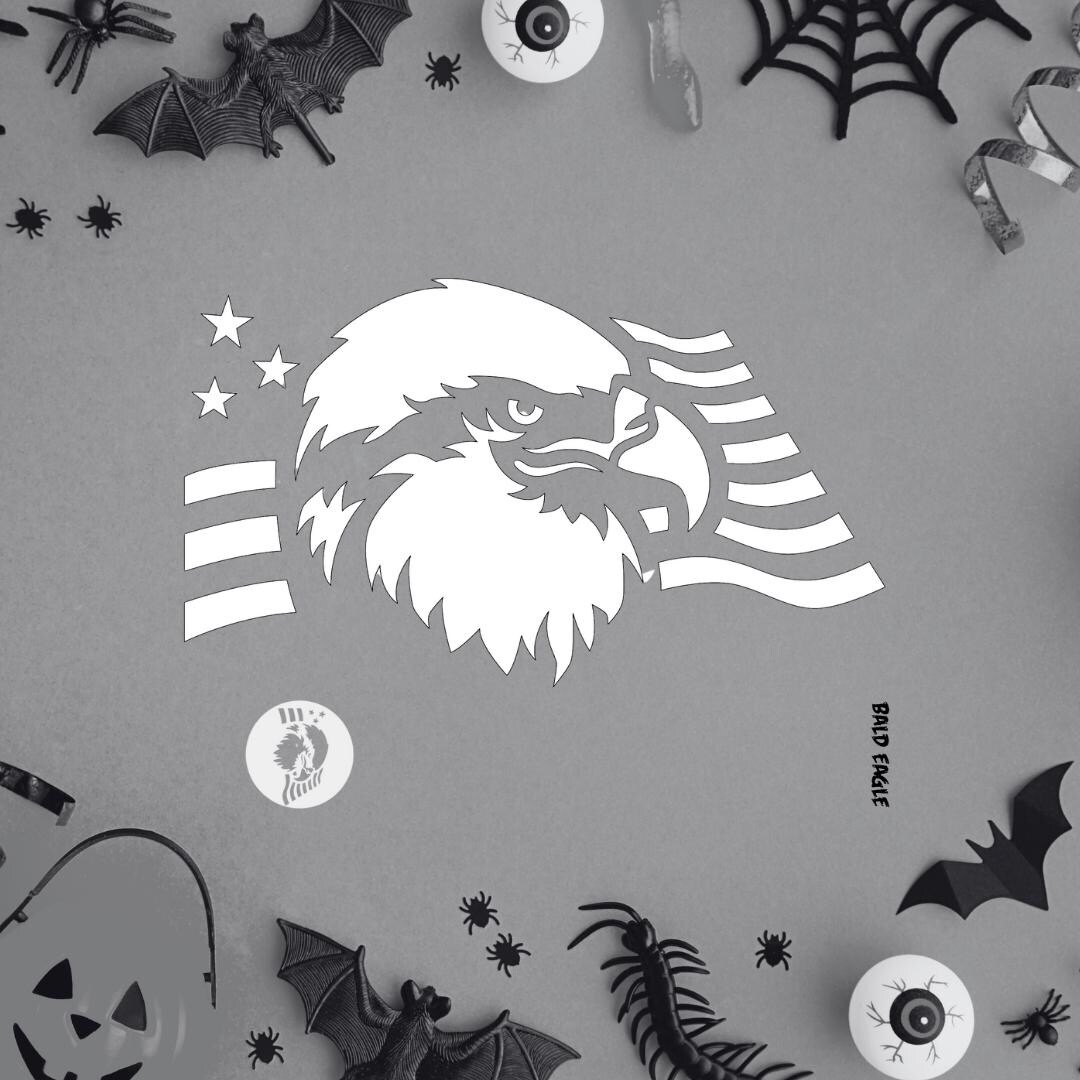 Bald Eagle Stencil Template Perfect for Wood Carving, Laser Cutting and ...