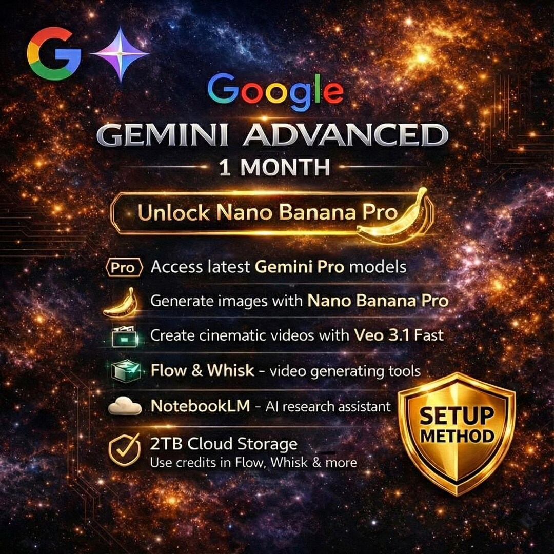 Google Gemini Advanced Setup Guide | 1 Month Premium AI Access | Unlock ...