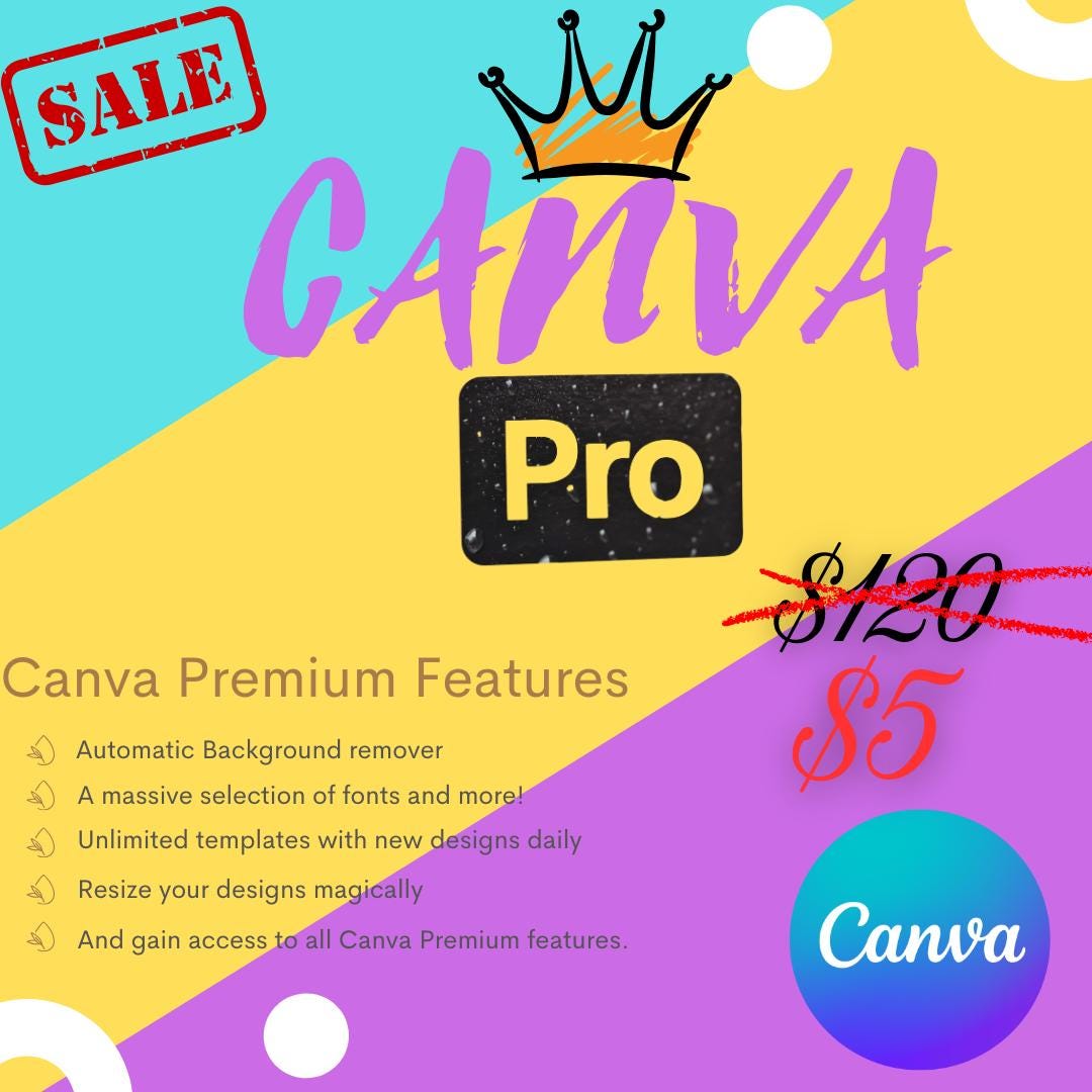 Canva Pro 1-year Access | Instant Activation, Premium Tools and ...