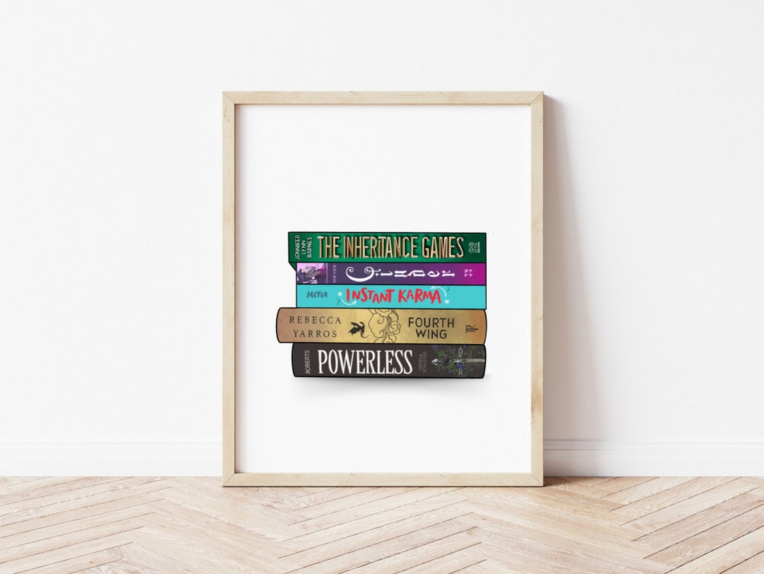 Custom Book Spine Art, Book Art, Personalized Bookshelf Art, Book Stack ...