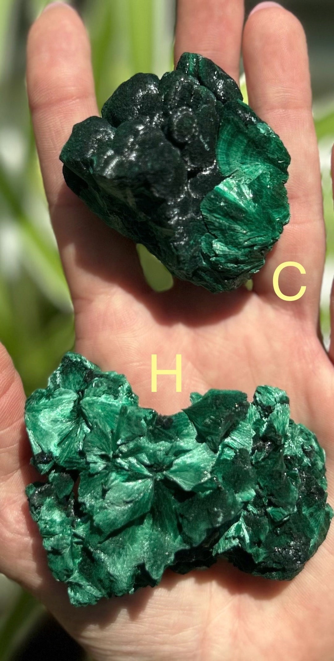 Natural Fibrous Velvet Malachite Specimen Raw Malachite Natural ...