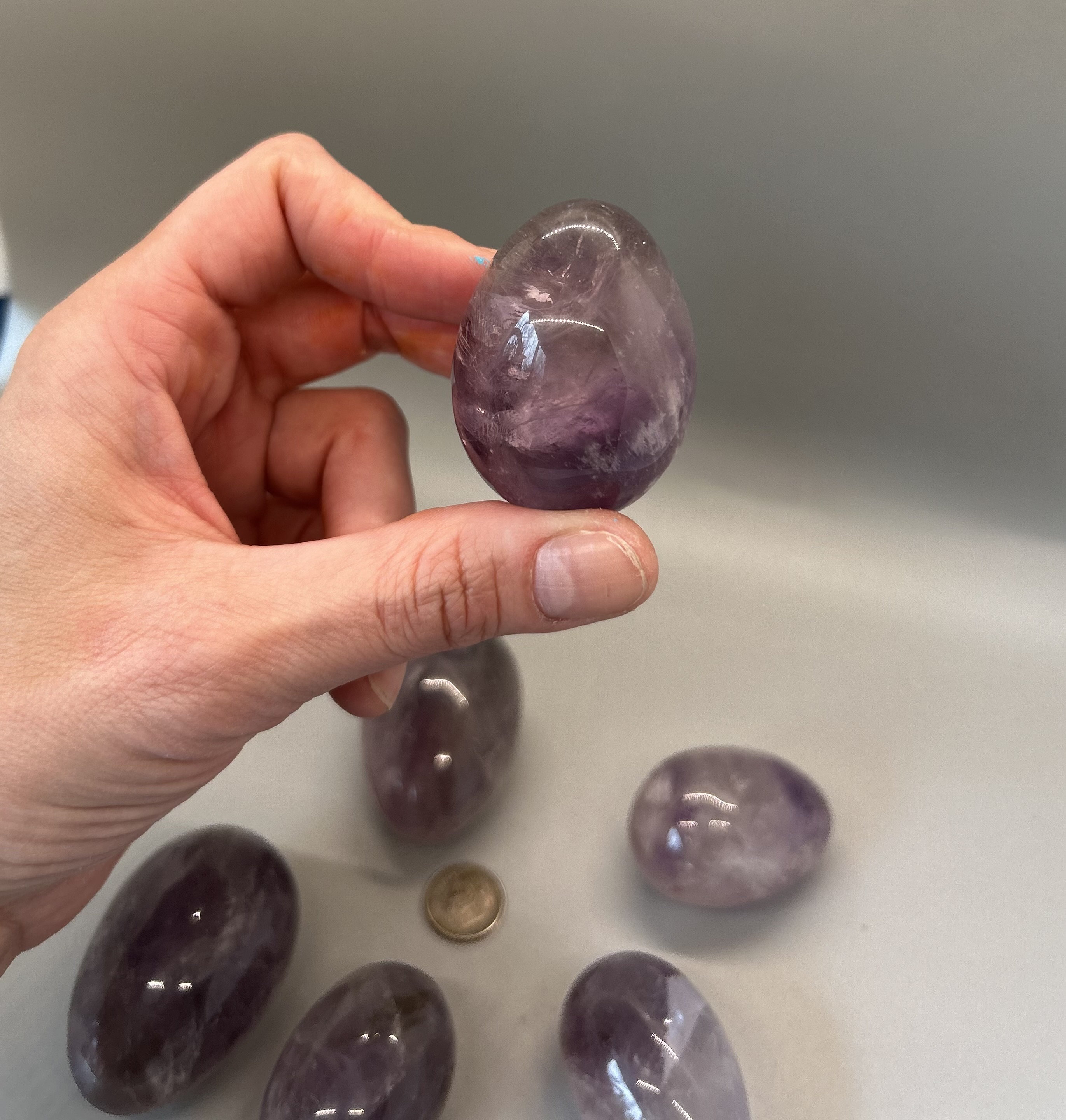 Smoky Amethyst Egg Smokey Amethyst Brazilian Amethyst Crystal Egg ...