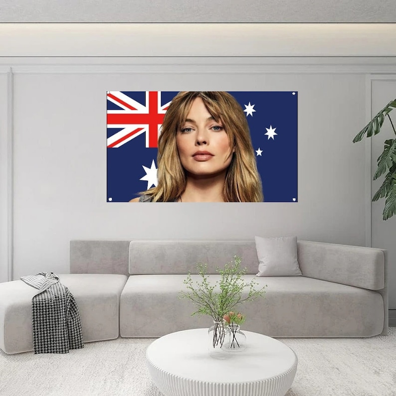 Margot Robbie Flag Australia Tapestry 90x150 Cm Limited Edition by Bet2style - Etsy