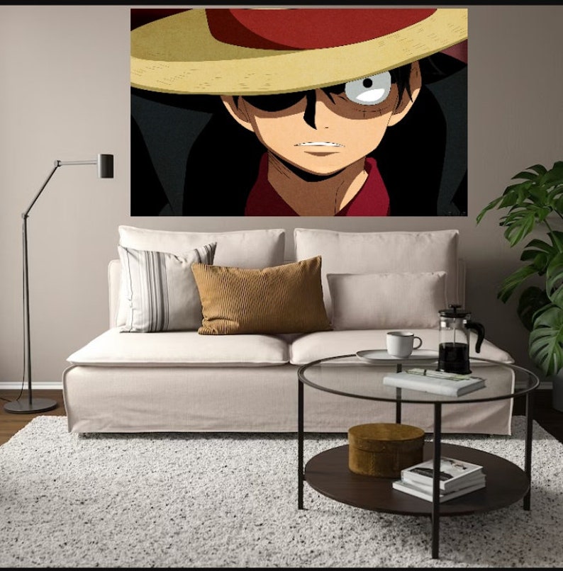 One Piece Luffy Flag 90x150 Cm - Etsy