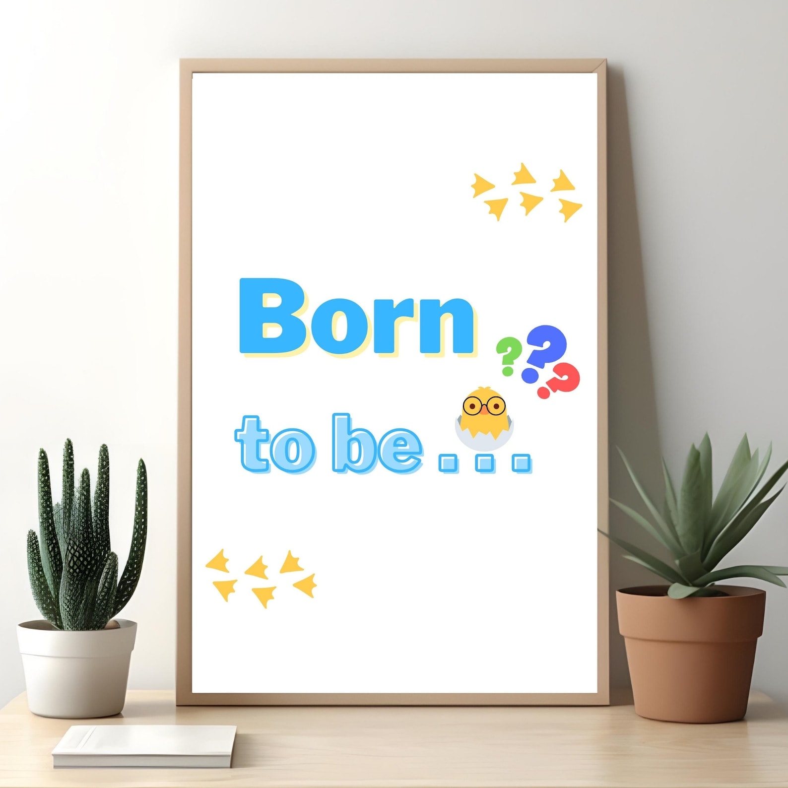 Born to Be Wall Art, Classroom Poster, Knowledge Poster, Workplace Wall ...