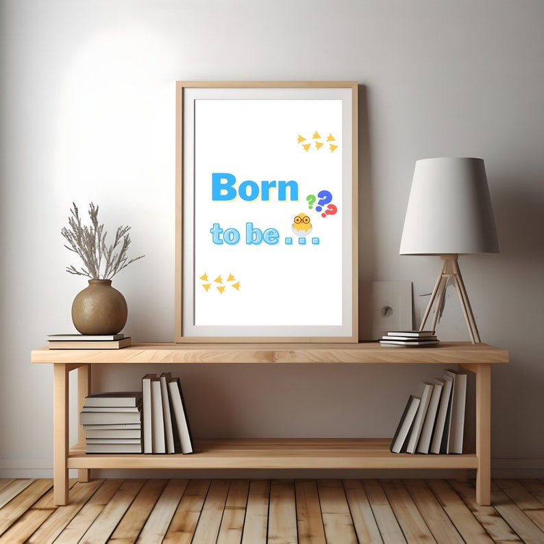 Born to Be Wall Art, Classroom Poster, Knowledge Poster, Workplace Wall ...