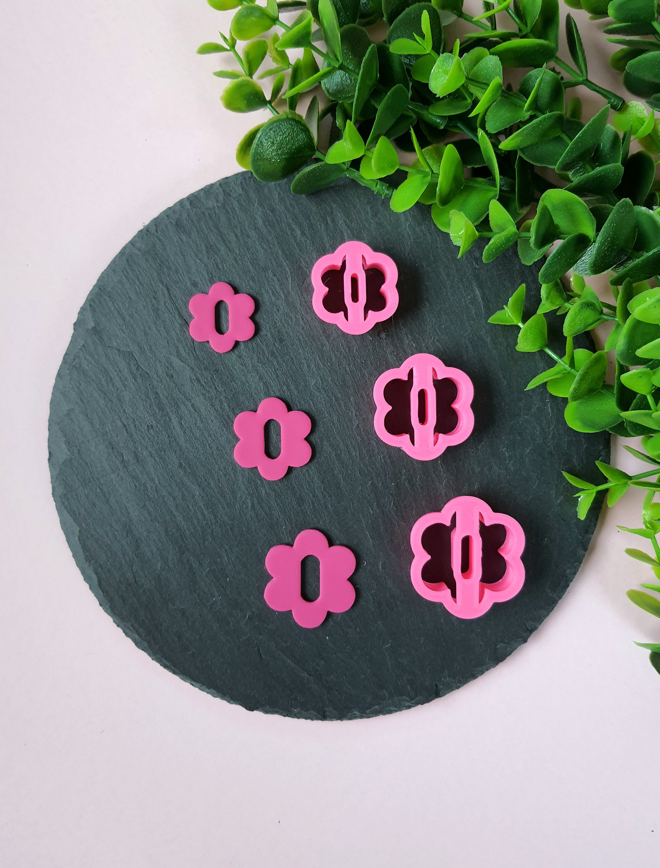 Retro Daisy Flower Polymer Clay Cutters Sharp Plastic Clay Cutters ...