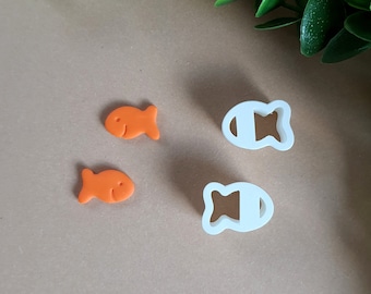 Goldfish Cutter 0.751.25 Polymer Clay Cutter Earrings - Etsy