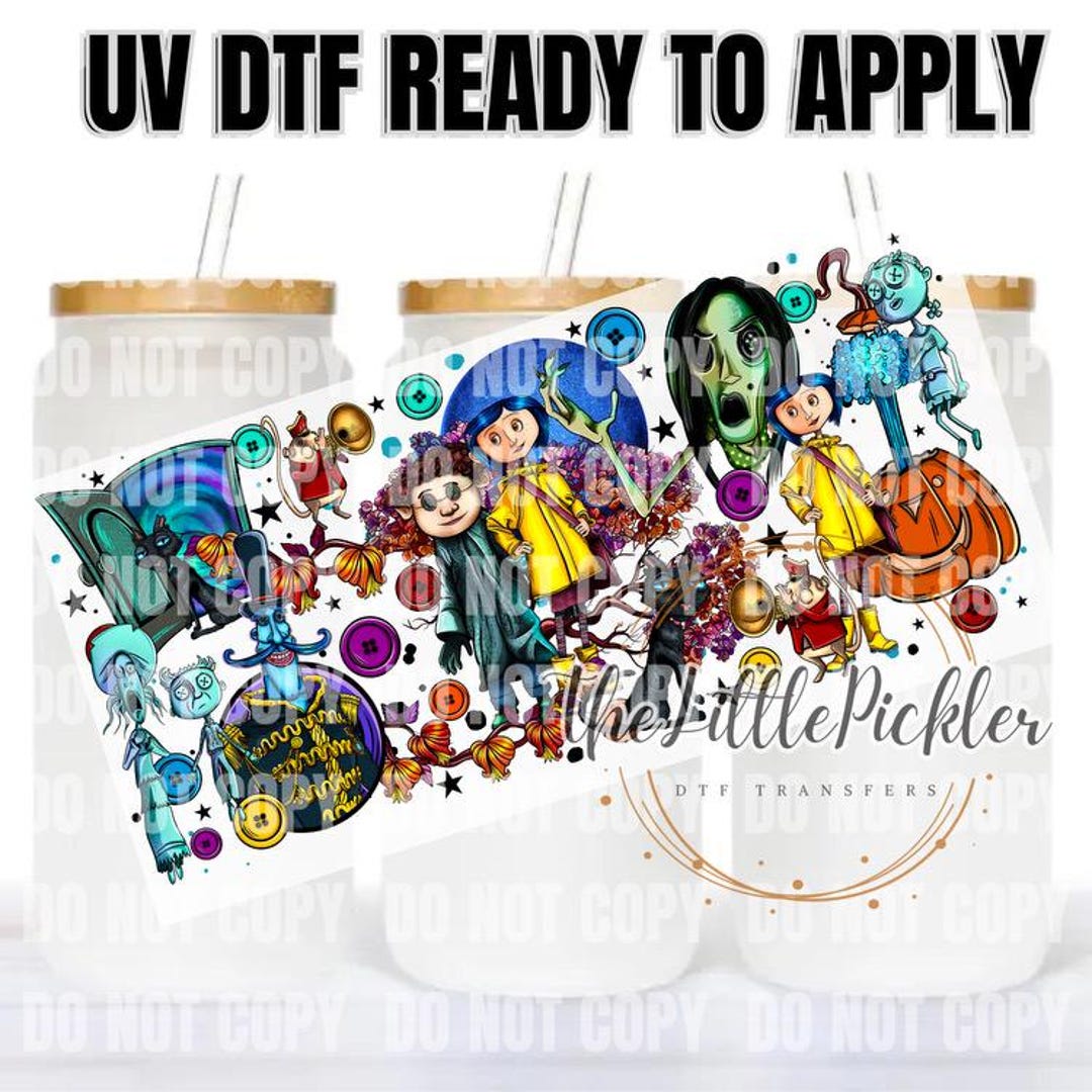 Ready to Apply UV Transfer, 16oz UV DTF Wrap, Ready to Apply Cup Wrap ...
