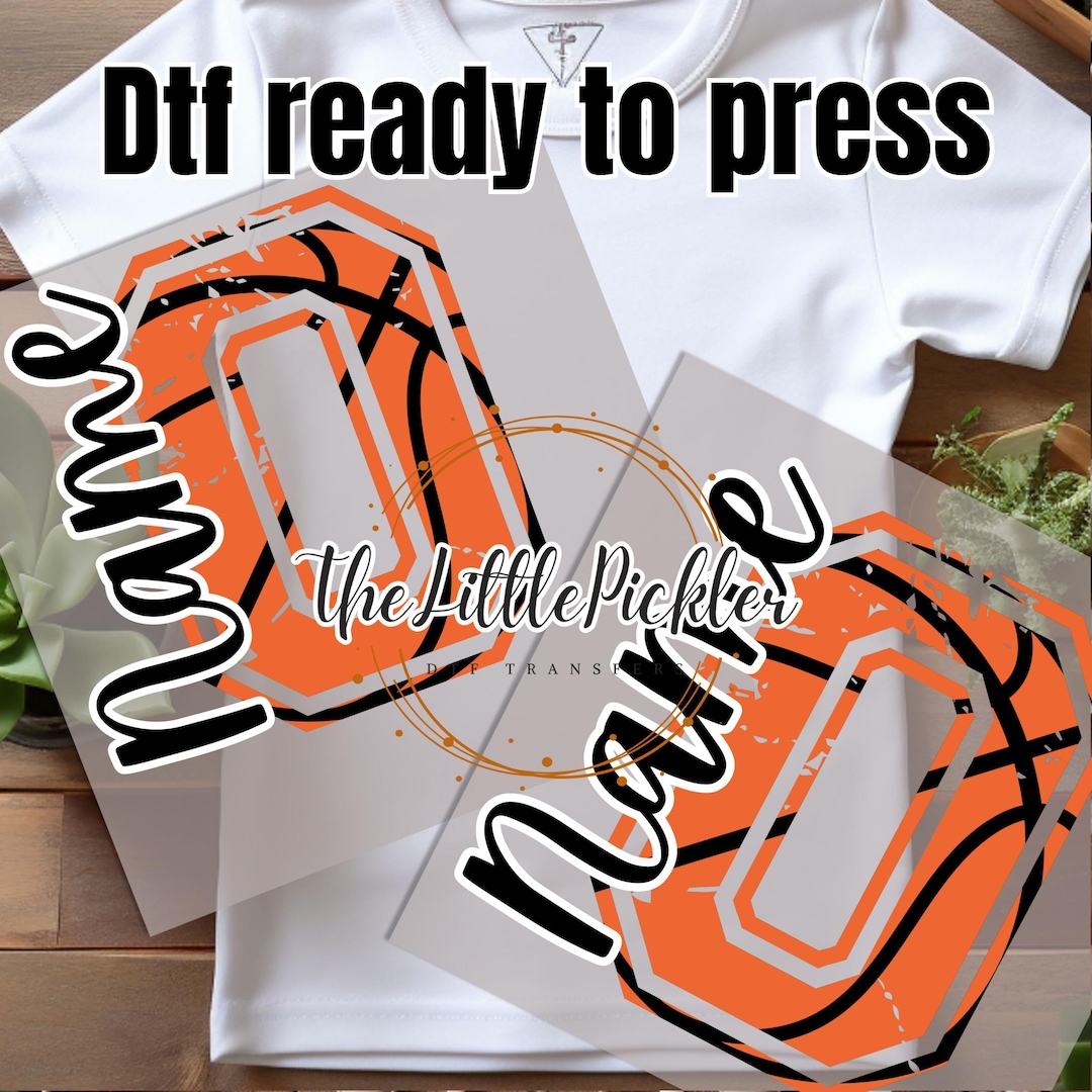 Custom Ready to Press Basketball Name and or Number Transfer or Name ...