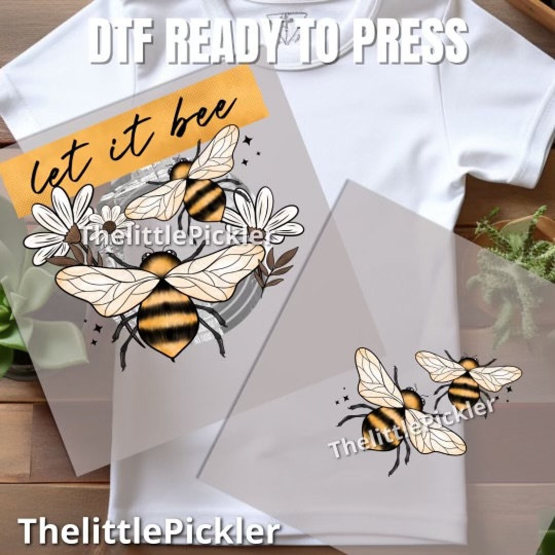 Let It Bee DTF Set, Spring Transfer, Mental Health DTF, Positive ...