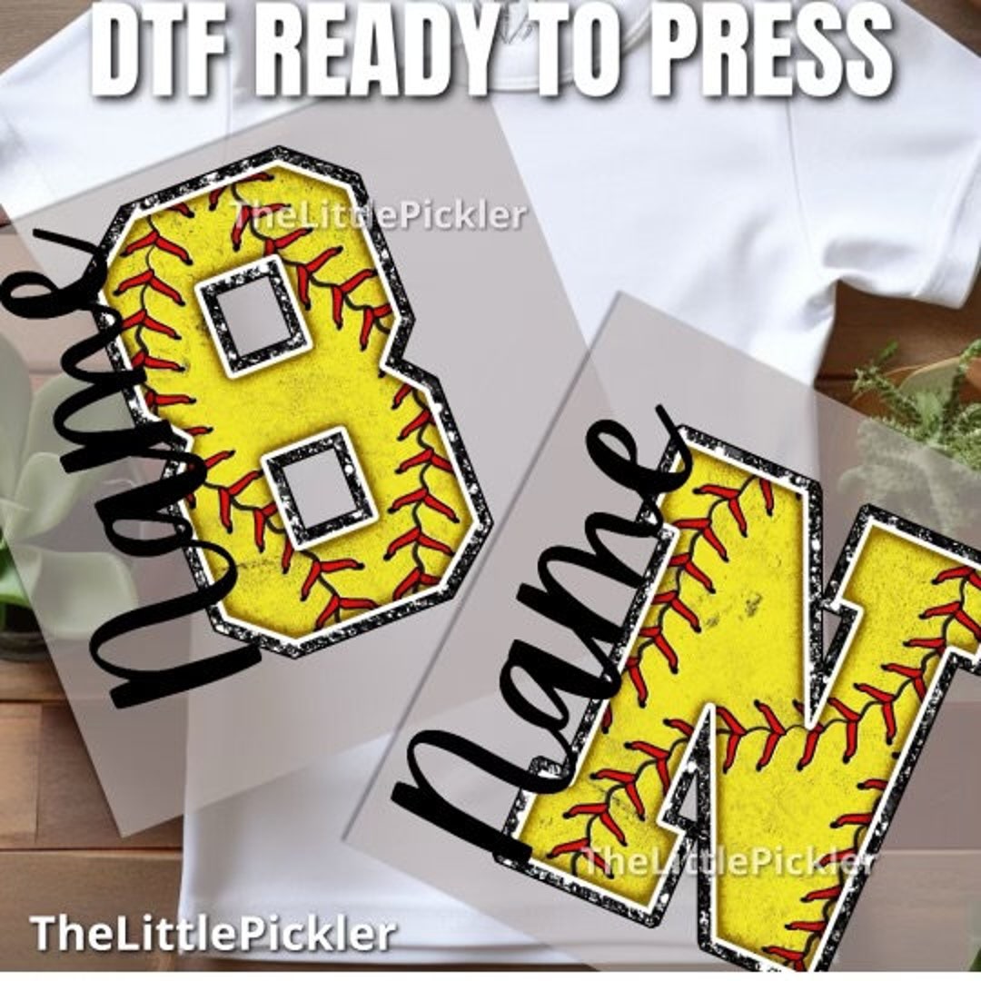 Custom Ready to Press Softball DTF, Softball Transfer, Sport Shirt ...