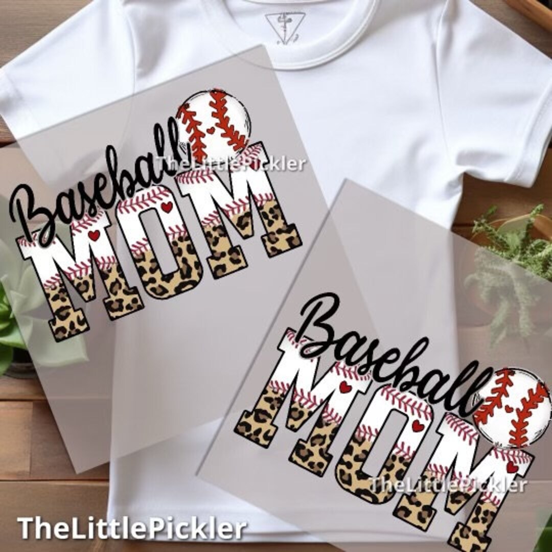 Ready to Press Baseball Mom DTF, Leopard Baseball Mom Transfer, Sport ...