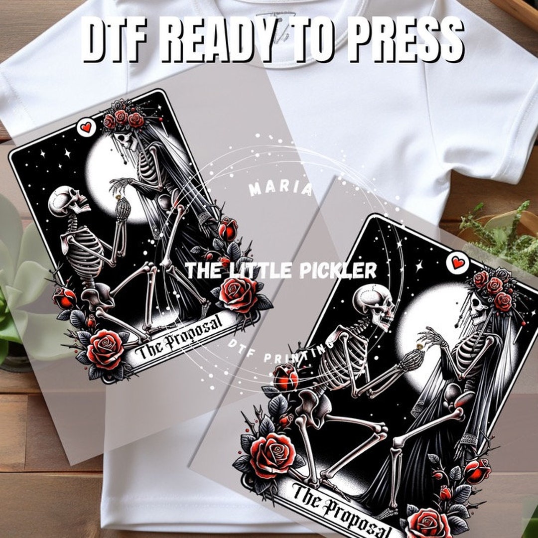 Ready to Press the Proposal Tarot Card DTF, Wedding DTF, Marriage ...