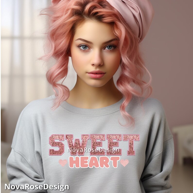 Ready to Press Sweet Heart DTF Transfer, Pink Shirt, Popular DTF, Heat ...