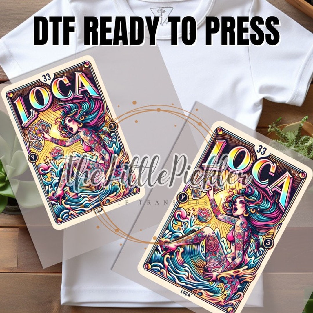 Ready to Press Loca or the Drama Queen Tarot Card DTF, Funny DTF, Fancy ...