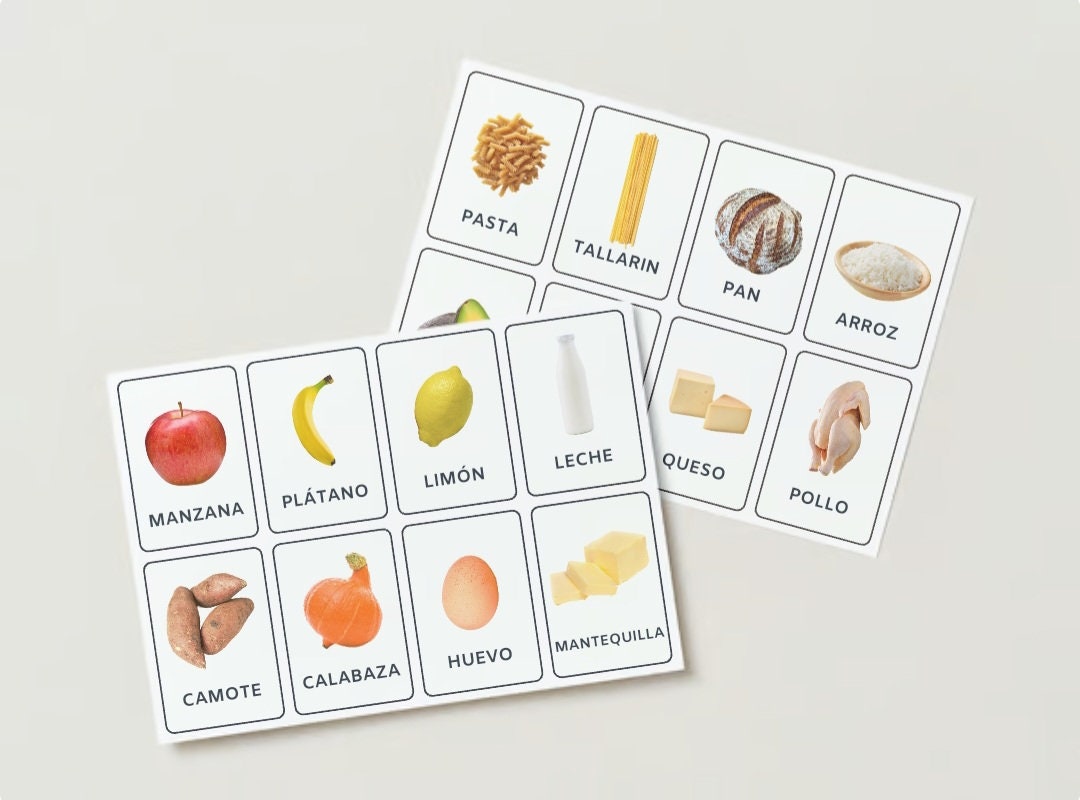 88 Montessori Cartas De Aprendizaje|tarjetas De Compras Montessori ...