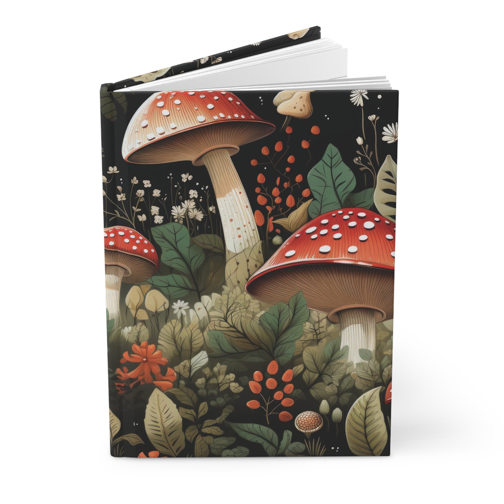 Cottagecore Mushroom Print Journal, Mushroom Notebook, Travel Journal ...