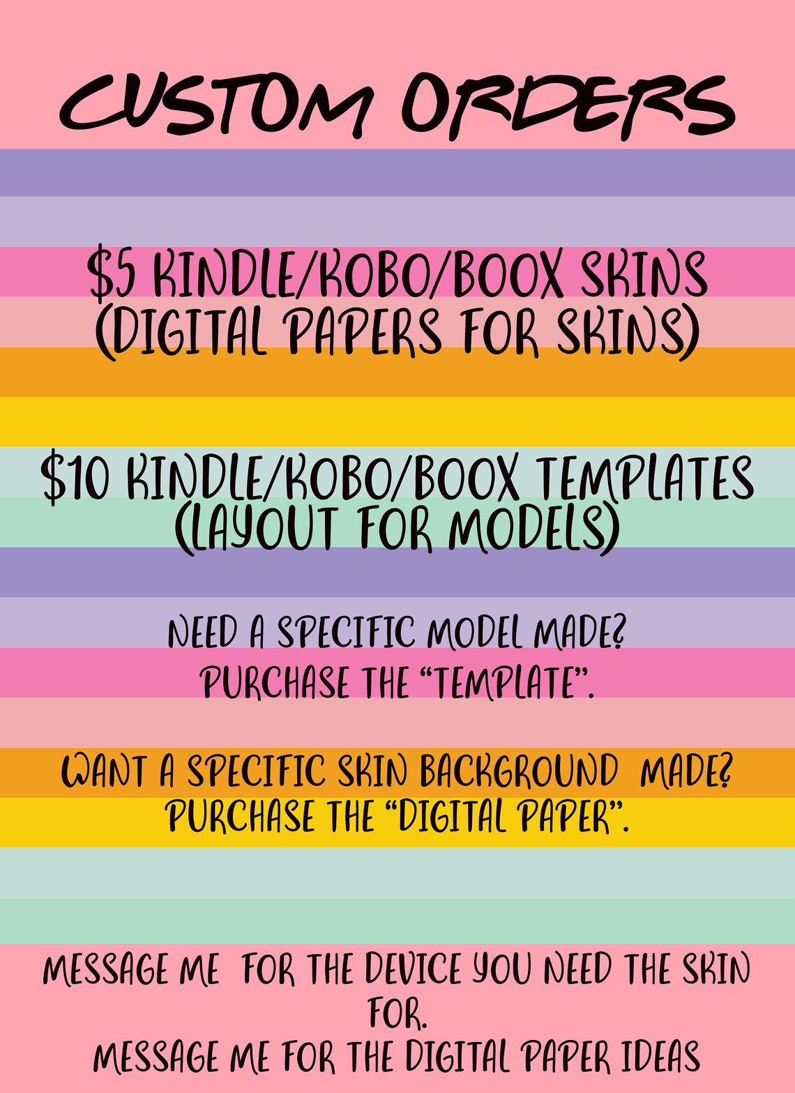 Needing a Custom Layout or Digital Papers for Ereader Kindle/kobo/boox ...