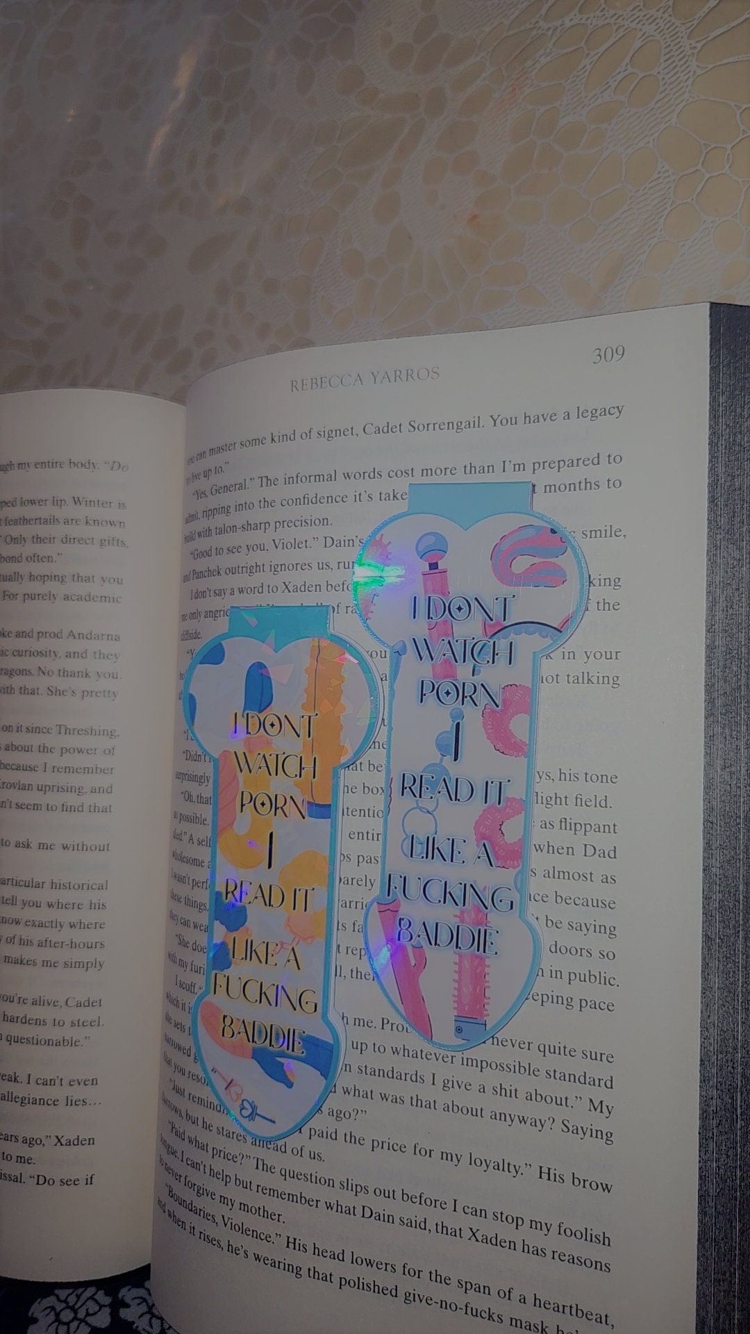 I Don't Watch P0*n I Read It Like a Fkn Baddie Magnetic Bookmark/ Standard - Etsy