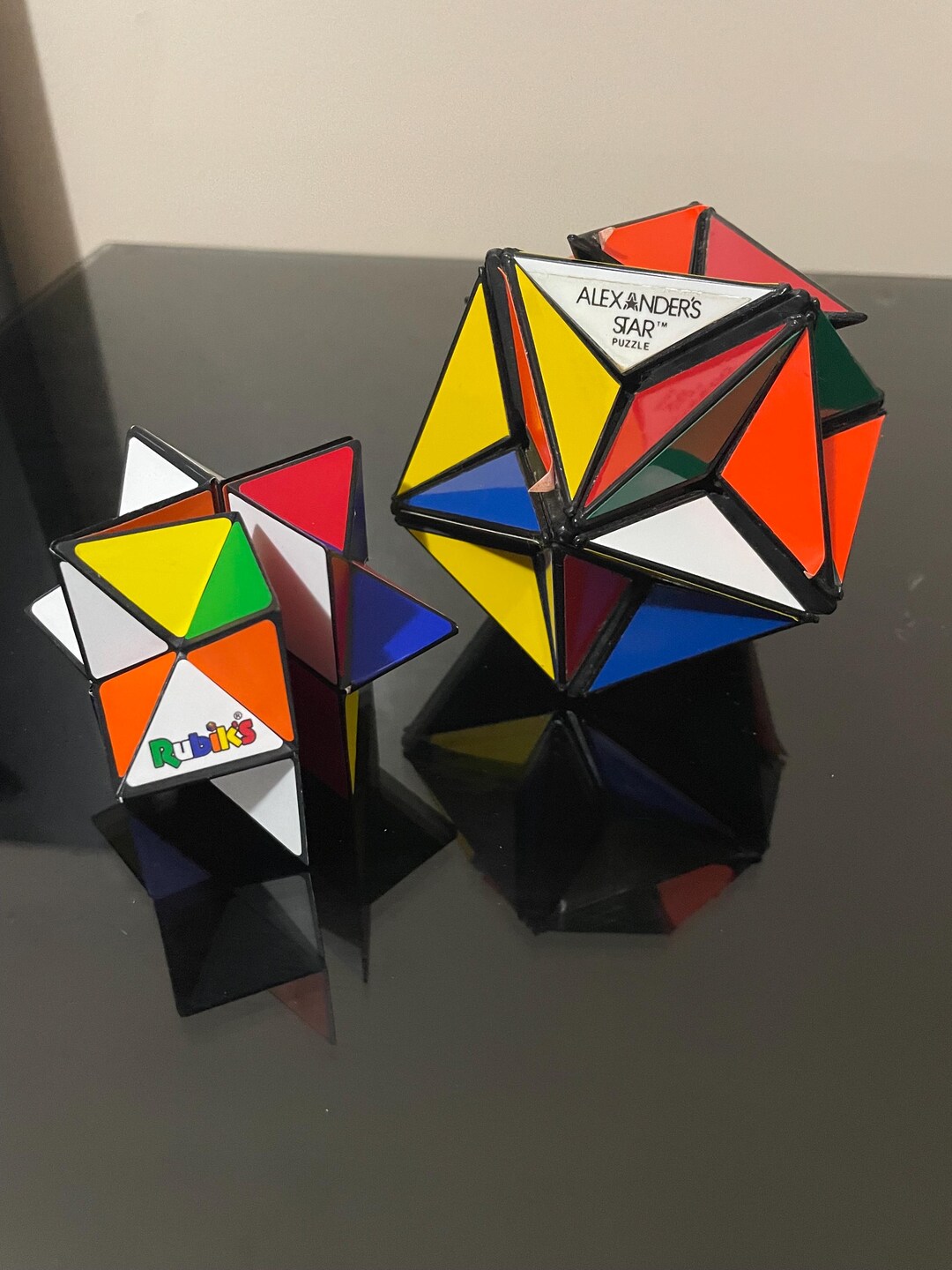 Rubiks Magic Star Puzzle Fidget Toy Game & Alexander Star Puzzle Brain ...