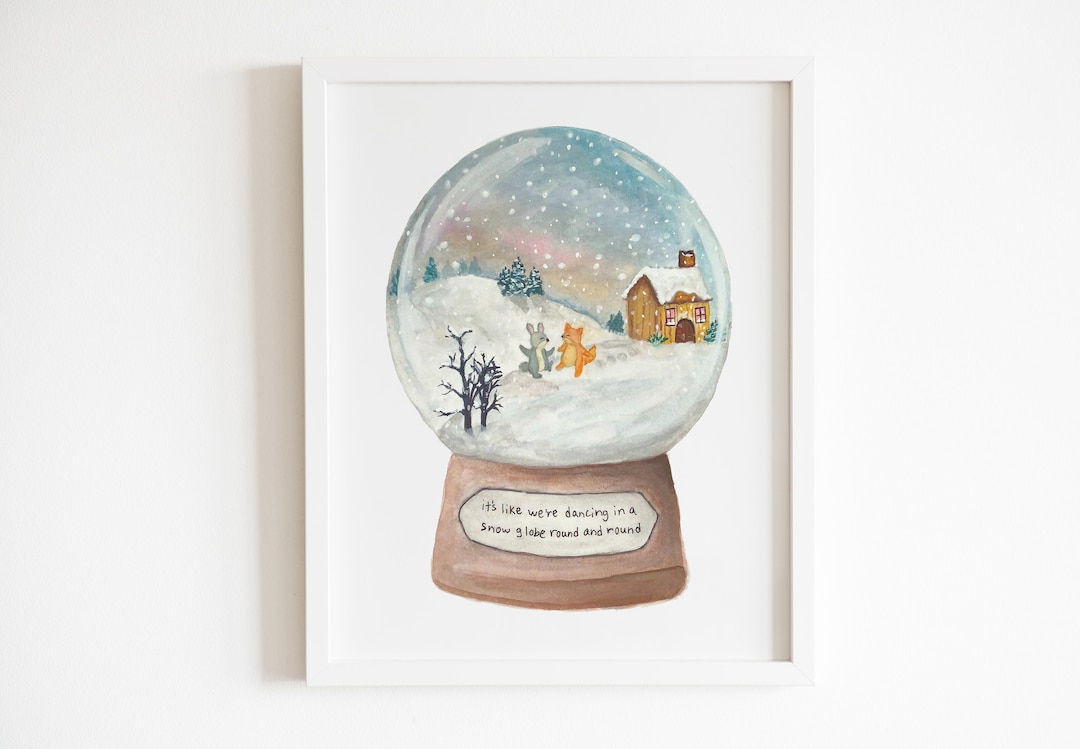 Snow Globe Watercolor Print Watercolor Print You Are in - Etsy
