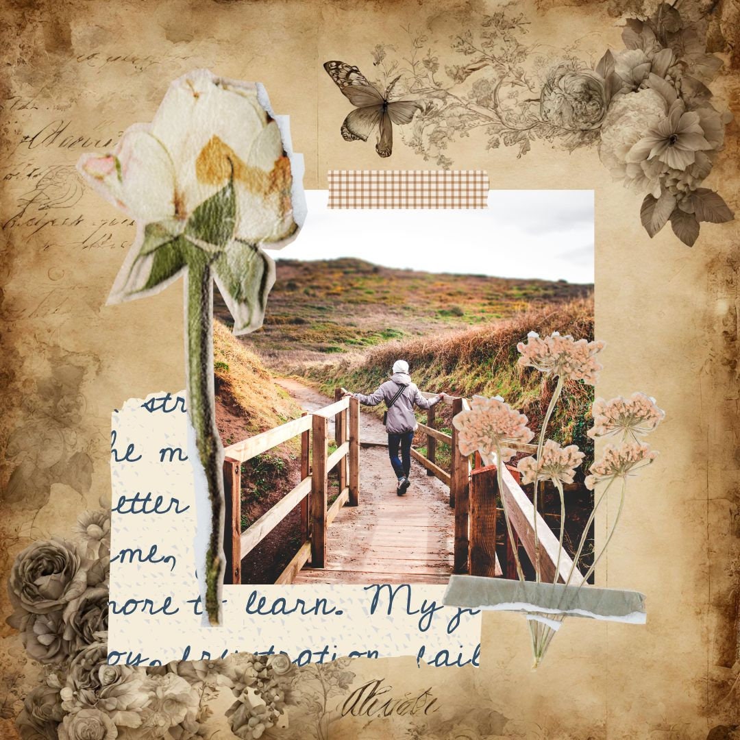 Vintage Digital Paper, Ephemera Digital Paper, Antique Paper ...