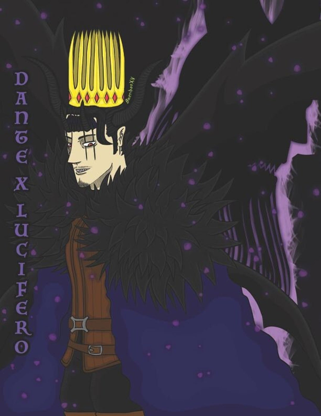 Dante of the Dark Triad Anime Poster 11x8.5 Gloss Finish - Etsy