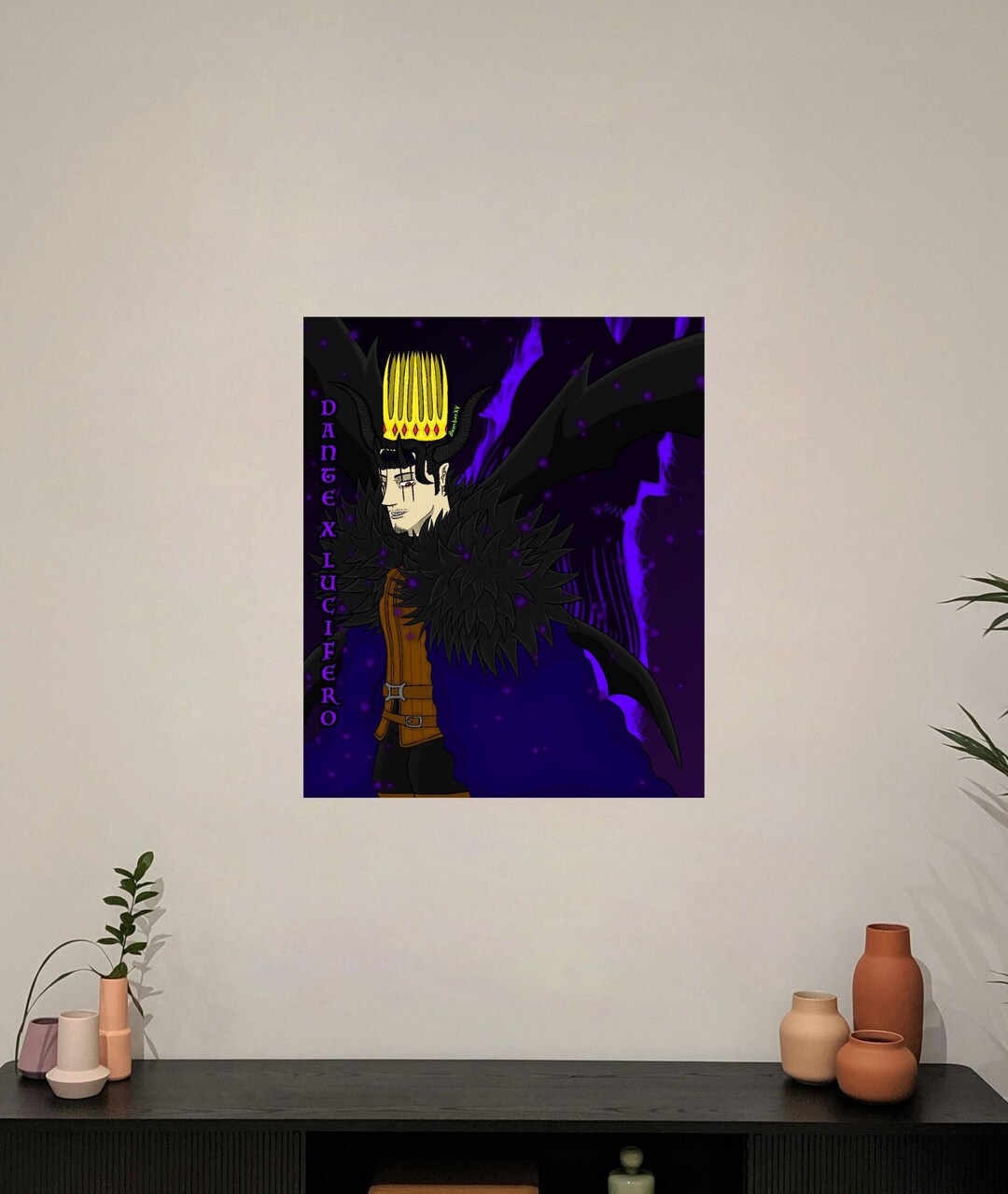Dante Zogratis of the Dark Triad Anime Poster 11x8.5 Gloss Finish Black ...