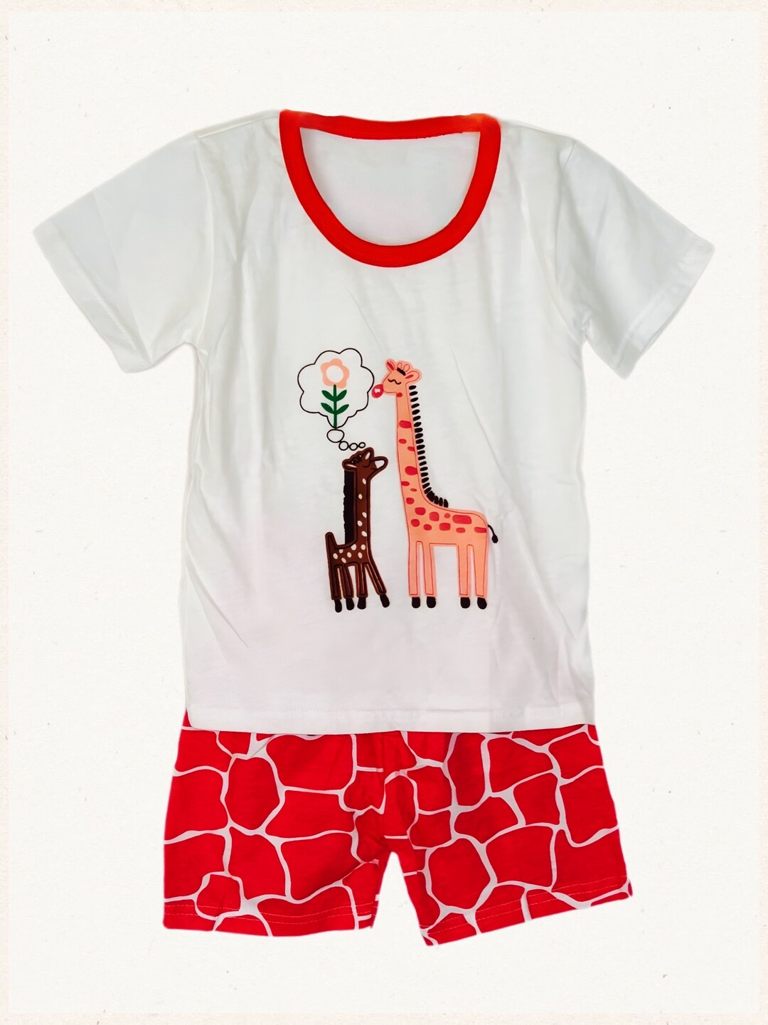 Toddler Comfort Clothing Set, Cute Giraffes Playing Graphic Top and ...