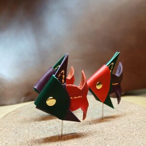 Fish Keychain Made From Pieces of Leather | PDF Patterns and ...