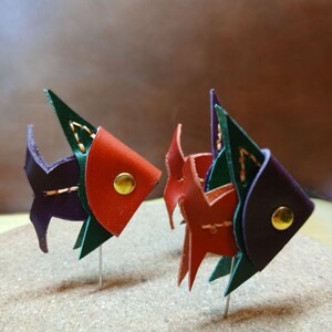 Fish Keychain Made From Pieces of Leather | PDF Patterns and ...