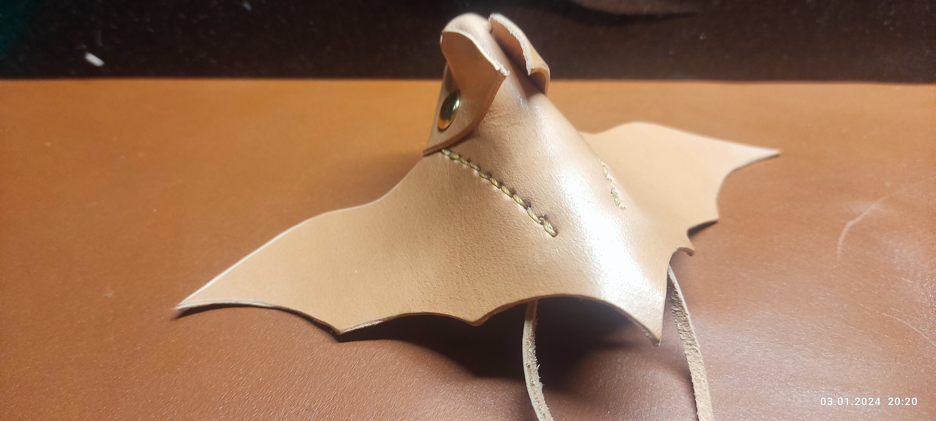 Bat Pattern, Leather Art - Keychain, Hairpin, Template- Leather Pattern ...