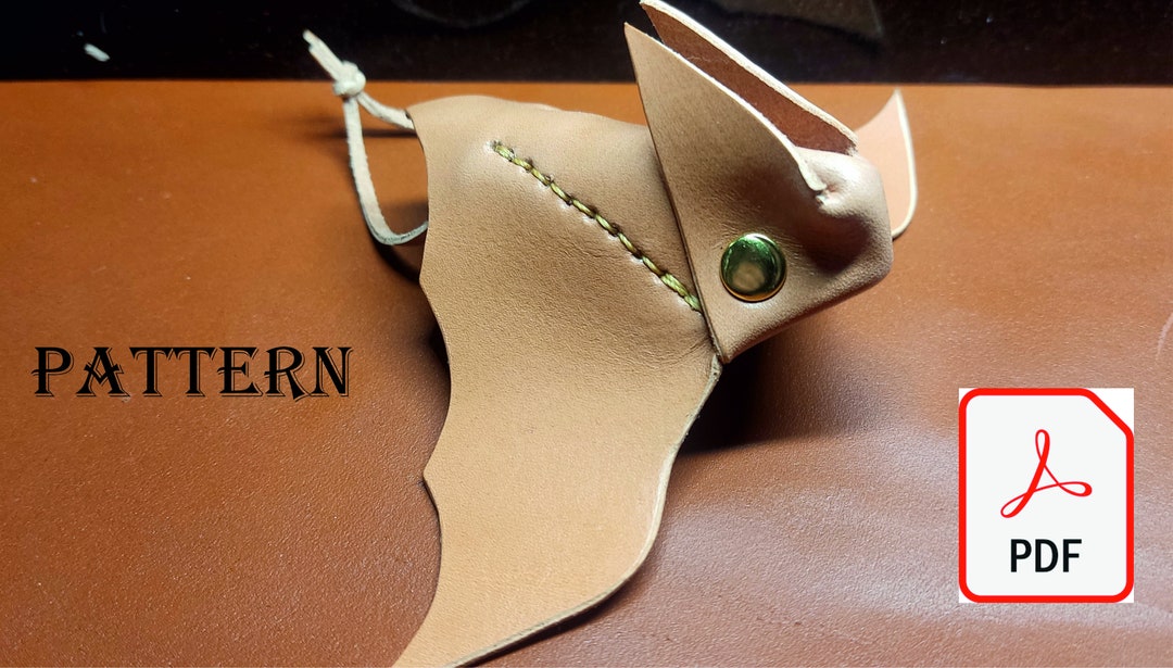 Bat Pattern, Leather Art - Keychain, Hairpin, Template- Leather Pattern ...