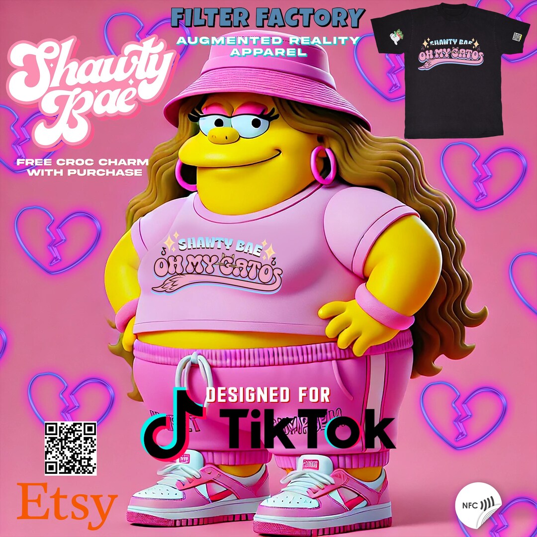 Shawty Bae Oh My Gatos Augmented Reality Graphic Shirt for Designed for ...