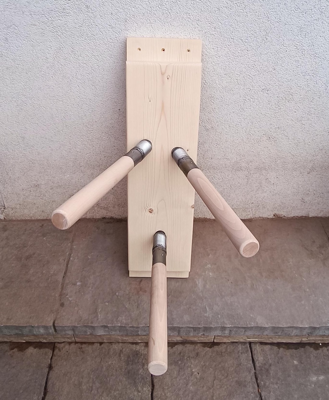 Wing Chun Wooden Dummy With Spring Arms | Wooden Dummy Board | Wall ...