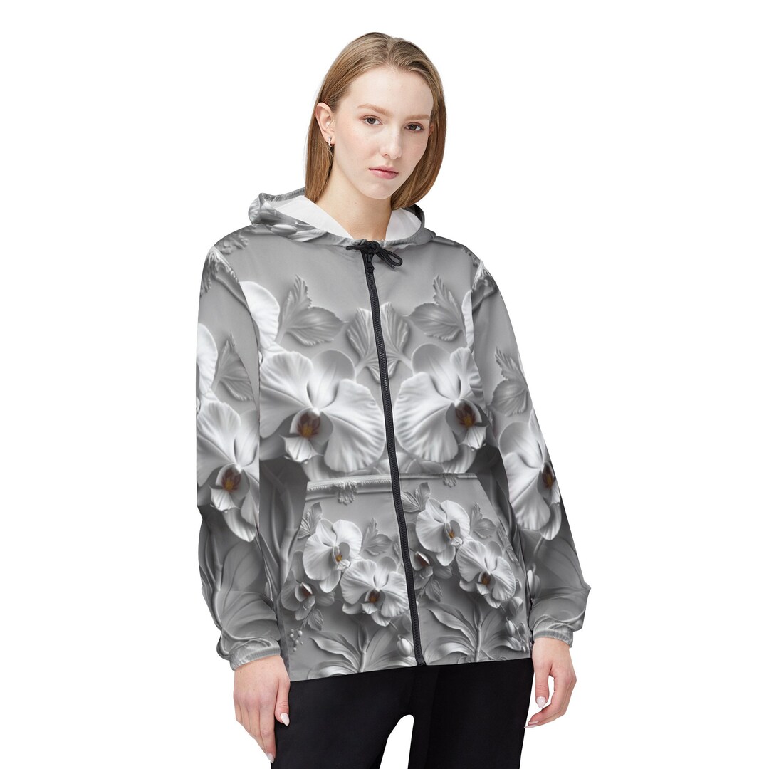 Windbreaker Jacket Orchid Design Birthday Gift Orchid Lovers Cool ...
