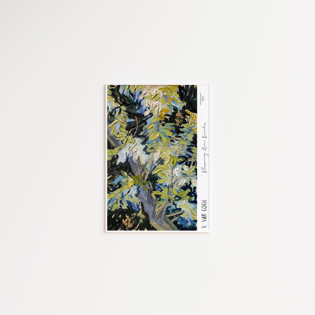 Van Gogh Wall Art, Blossoming Acacia Branches Poster Print ...