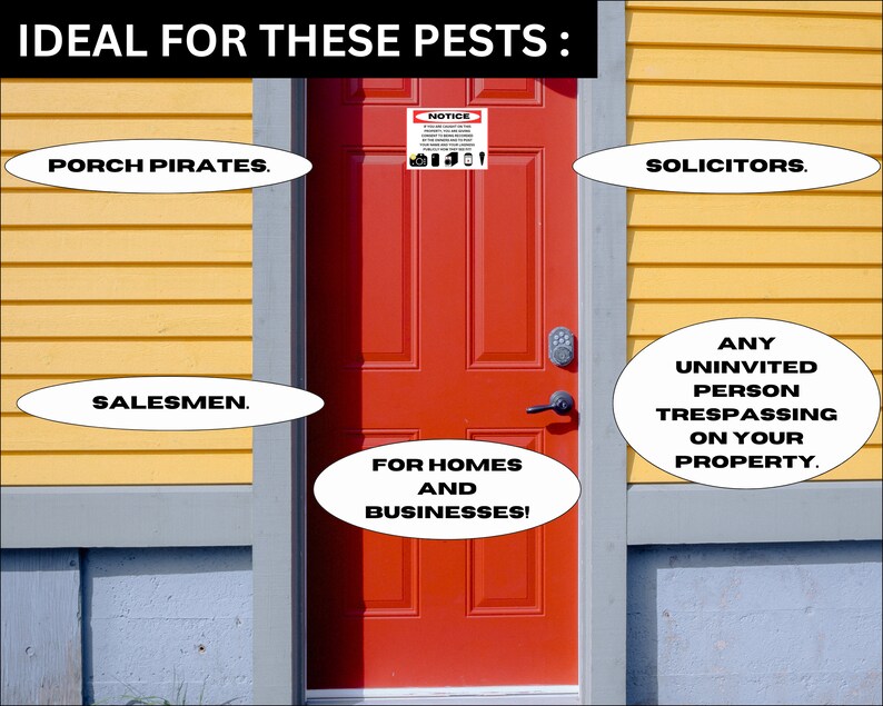 Security Camera Printable Keep Porch Safe From Pirates & Unwanted ...