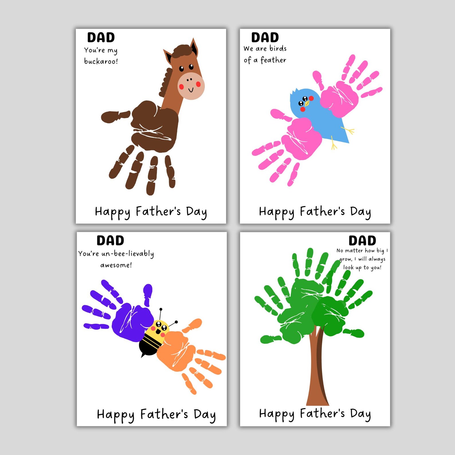 Fathers Day Handprint Art, Fathers Day Bundle, Fathers Day Keepsake ...