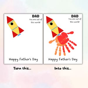 Fathers Day Handprint Art, Fathers Day Bundle, Fathers Day Keepsake ...