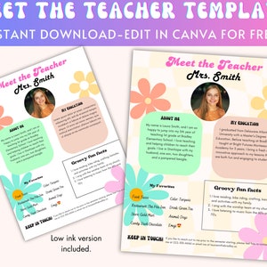 Meet the Teacher Retro, Editable Meet the Teacher, Meet the Teacher ...