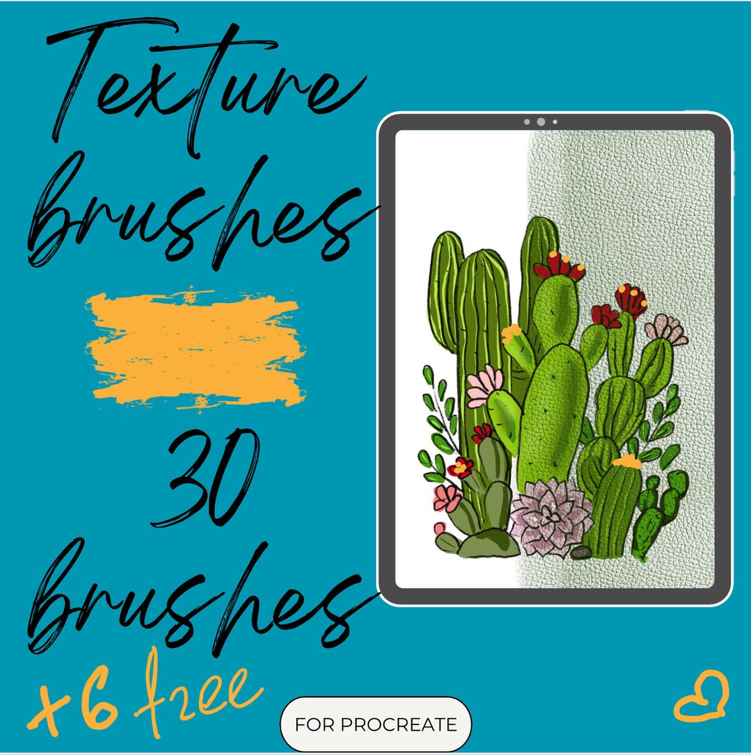 Procreate Texture Brushes - Etsy