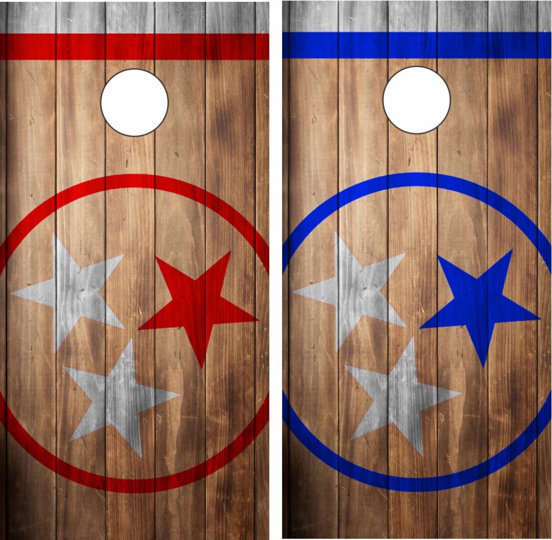 TN Tri Star Cornhole Wraps, Skins, Vinyl Wraps - Etsy